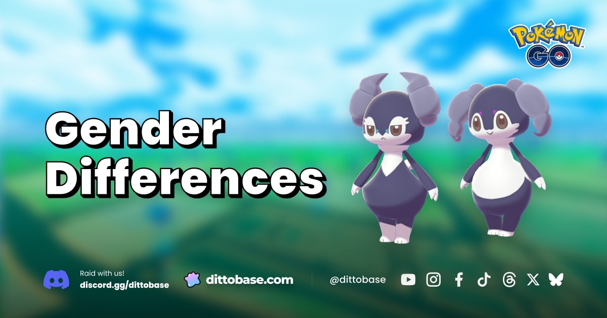 Pokémon with Gender Differences in Pokémon GO | Dittobase