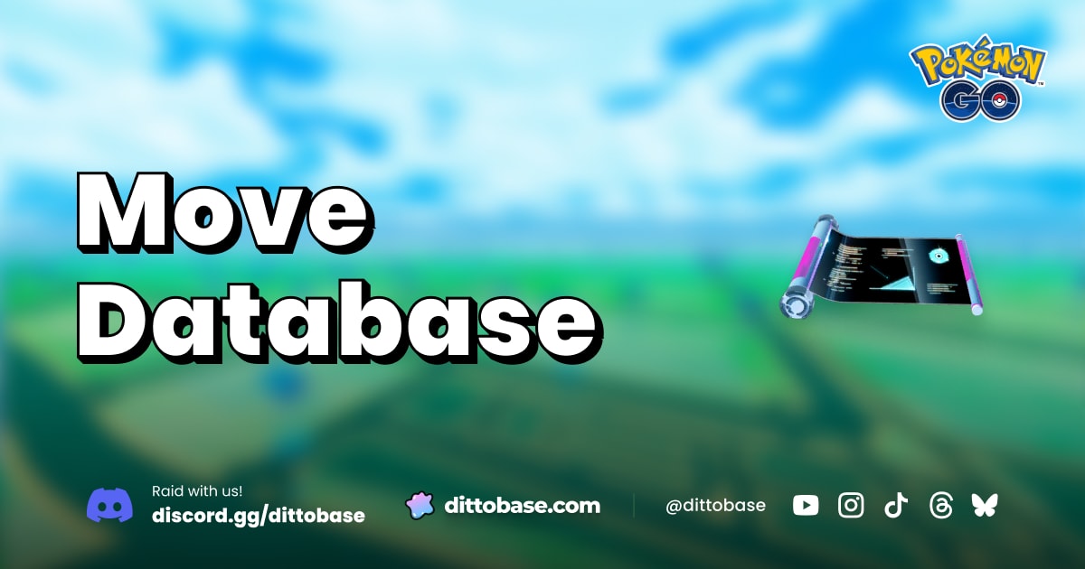 Pokémon GO Moves | Dittobase